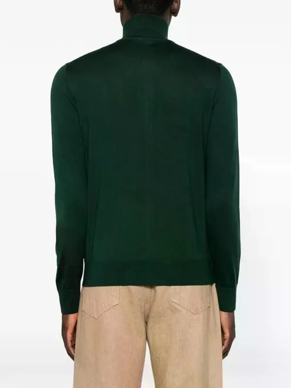 PAOLO PECORA Zip-up High-neck Cardigan