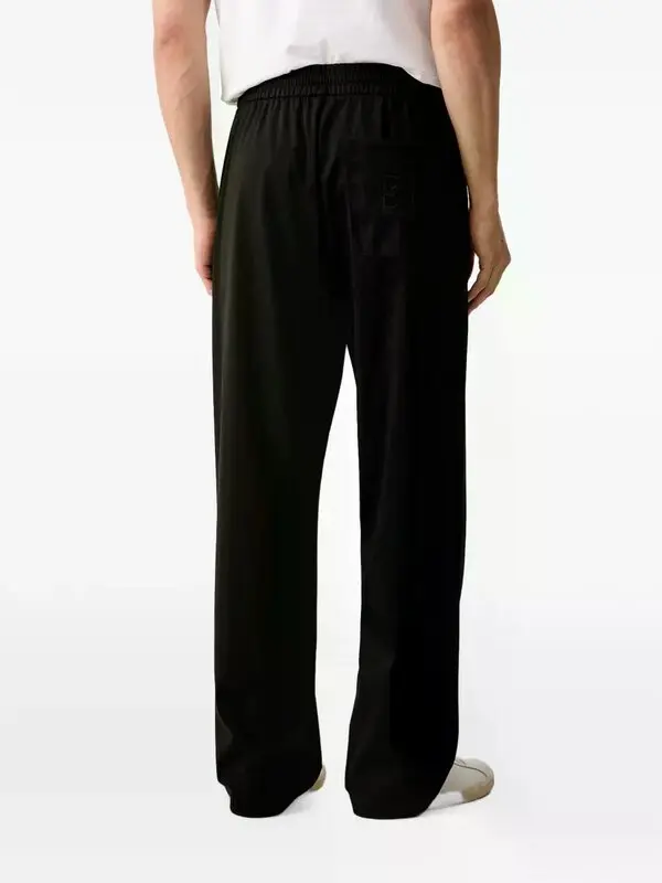 Emporio Armani Logo-embroidered Elasticated-waistband Track Pants