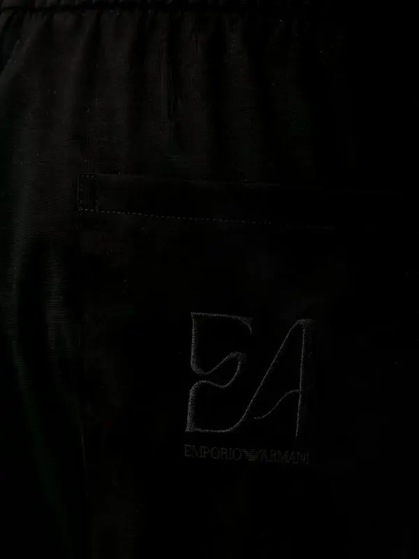 Emporio Armani Logo-embroidered Elasticated-waistband Track Pants