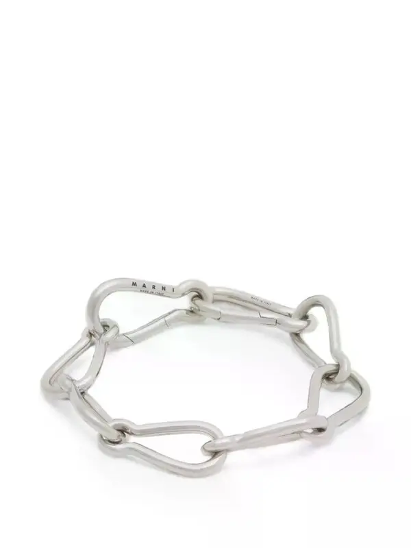 Marni Carabiner Chain Bracelet - Silver