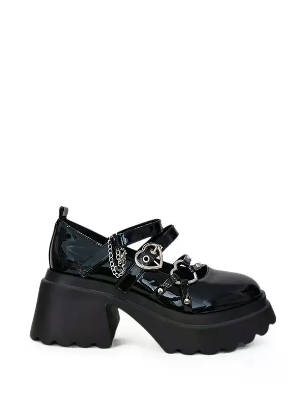 ALTERCORE Aria Heart-buckle Pumps - Black