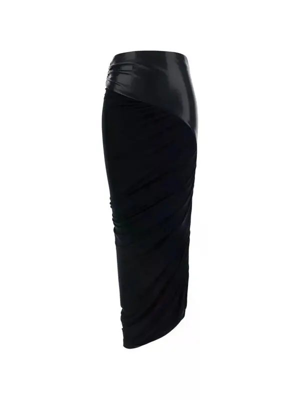 Andamane Ruched Panelled Midi Skirt