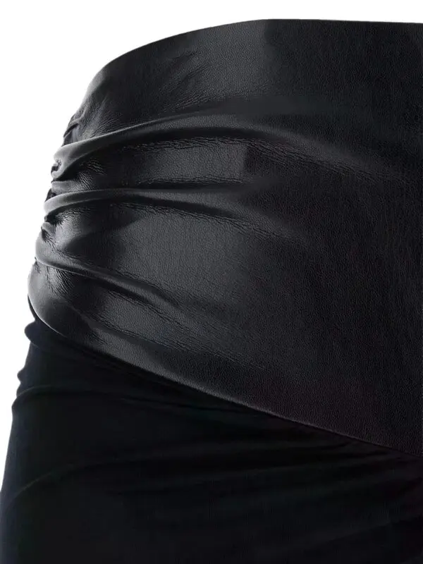 Andamane Ruched Panelled Midi Skirt