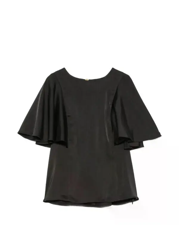 Michael Kors Short Sleeve Ruffled Blouse