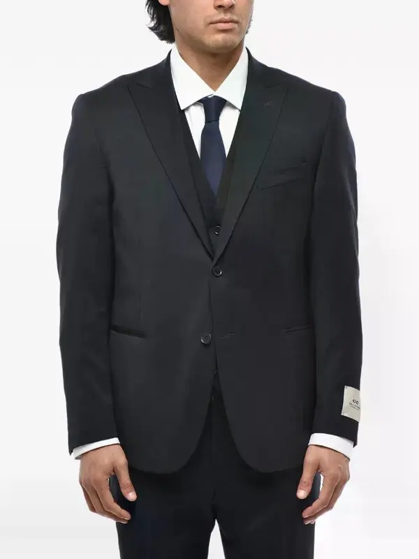 Corneliani Cc Collection Peak-lapel Three-piece Suit