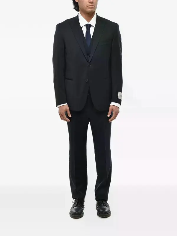 Corneliani Cc Collection Peak-lapel Three-piece Suit