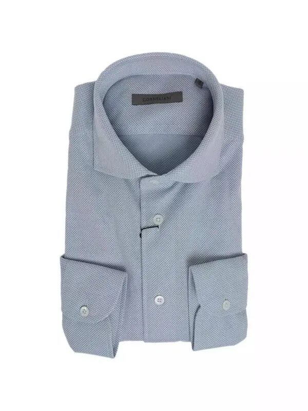 Corneliani Honeycomb-pattern Cotton Shirt