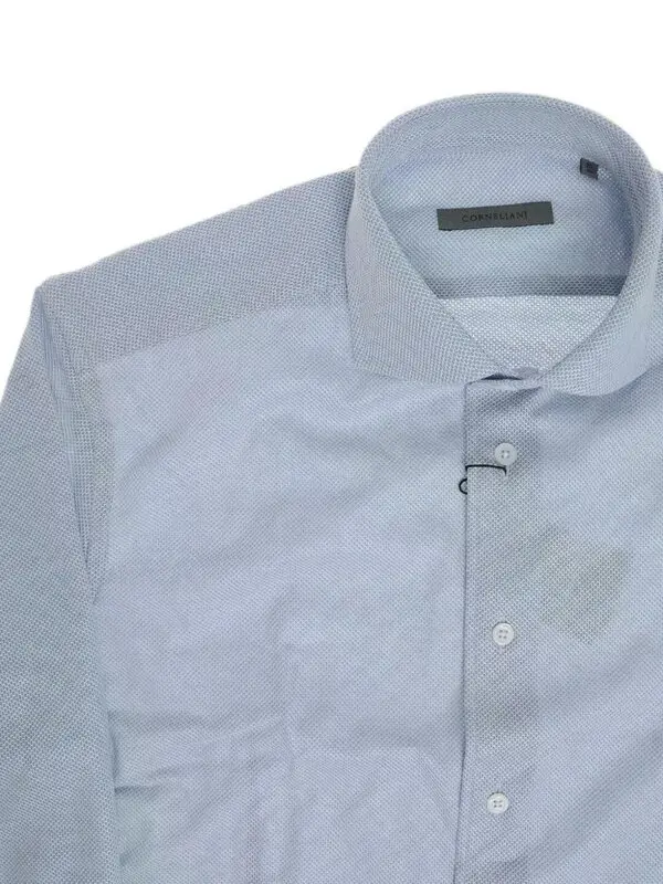 Corneliani Honeycomb-pattern Cotton Shirt