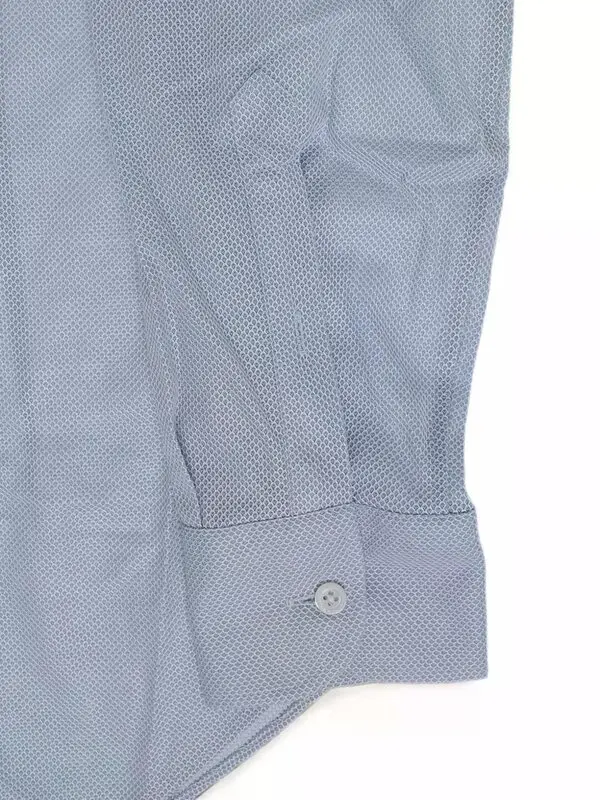 Corneliani Honeycomb-pattern Cotton Shirt