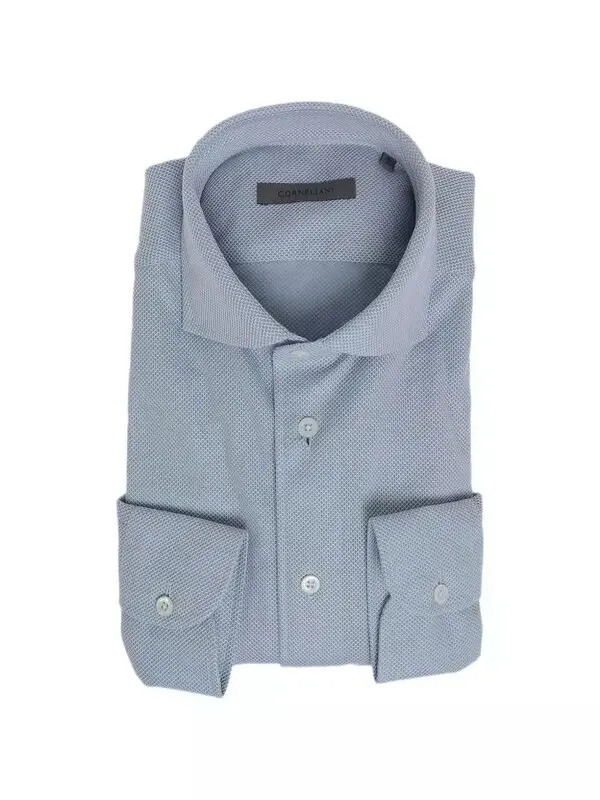 Corneliani Honeycomb-pattern Cotton Shirt
