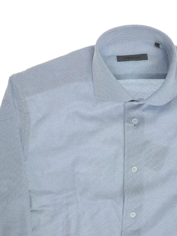 Corneliani Honeycomb-pattern Cotton Shirt