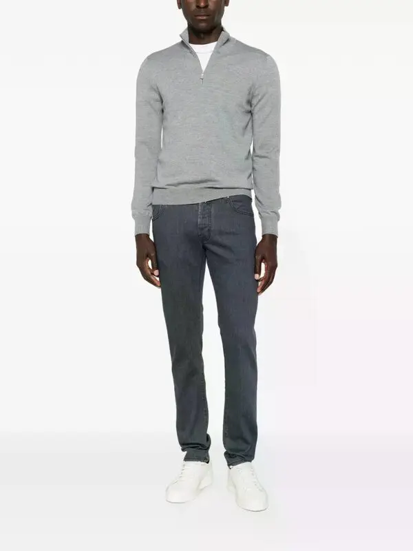 Tagliatore Quarter-zip Knit Sweater