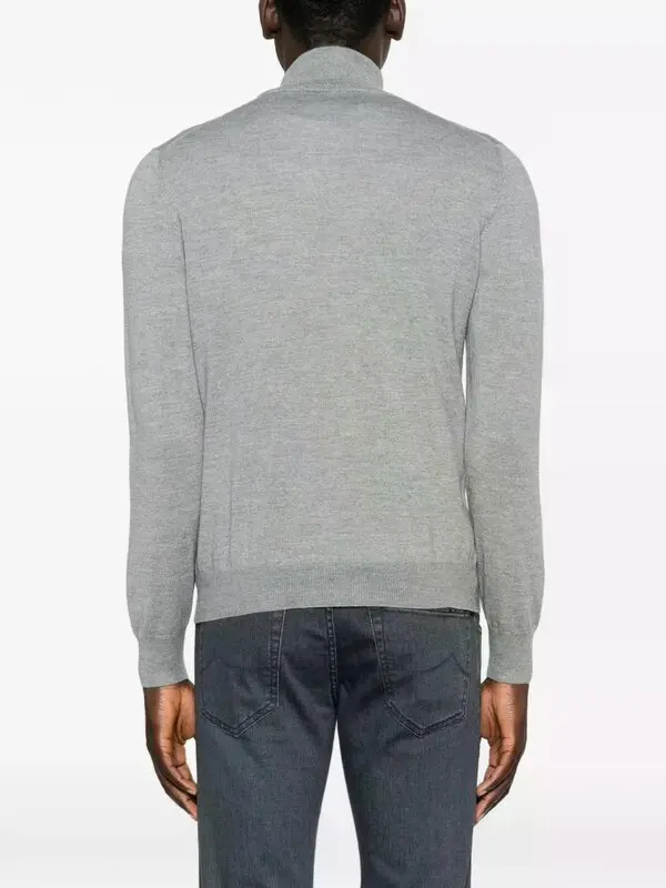 Tagliatore Quarter-zip Knit Sweater
