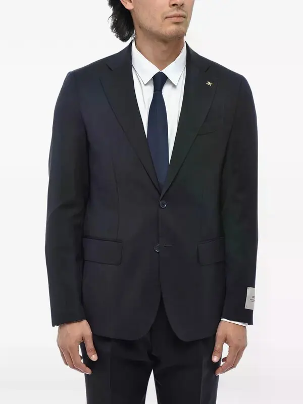 Corneliani Herringbone-pattern Virgin Wool Suit