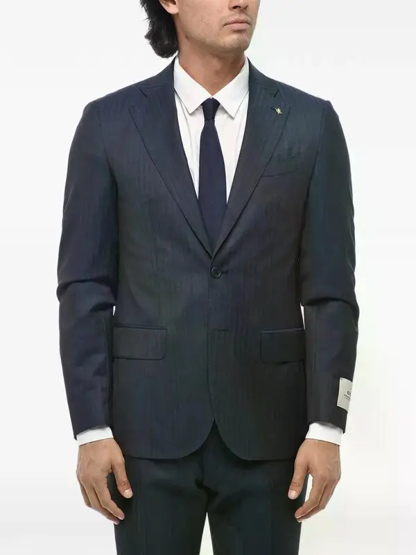 Corneliani Cc Collection Jacquard Virgin Wool Suit