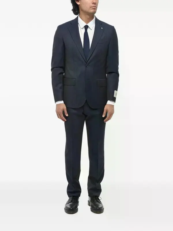 Corneliani Cc Collection Jacquard Virgin Wool Suit