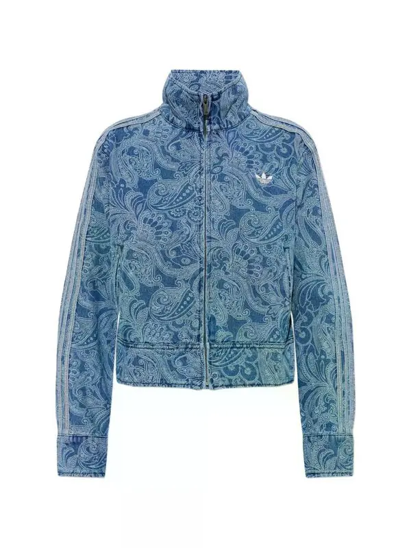 Adidas Liberty London Firebird Denim Tracktop - Blue