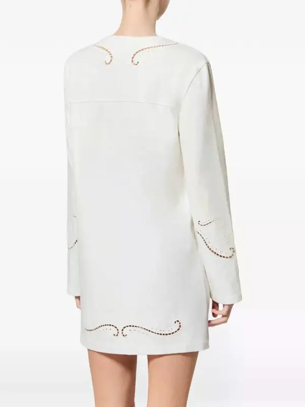 MARANT ETOILE Elka Broderie Anglaise Mini Dress - White