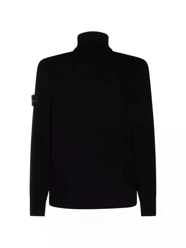 Stone Island 5100012 Pure Rws Wool Jumper - Black