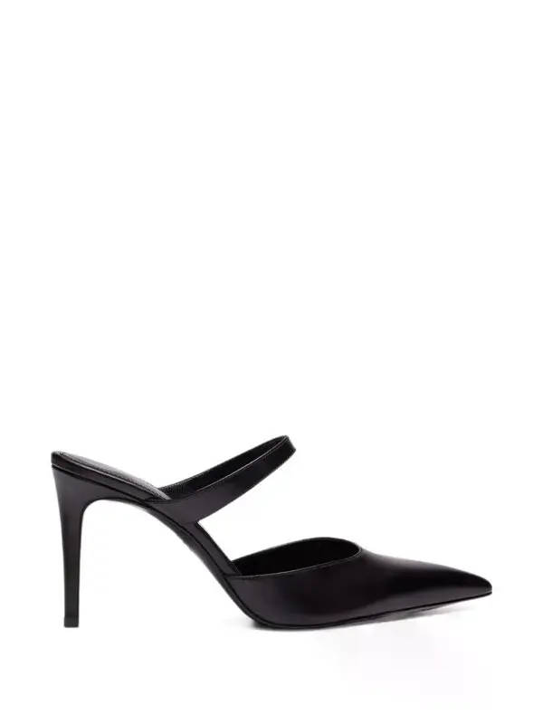 STUART WEITZMAN Pointed-toe Stiletto Mules - Black