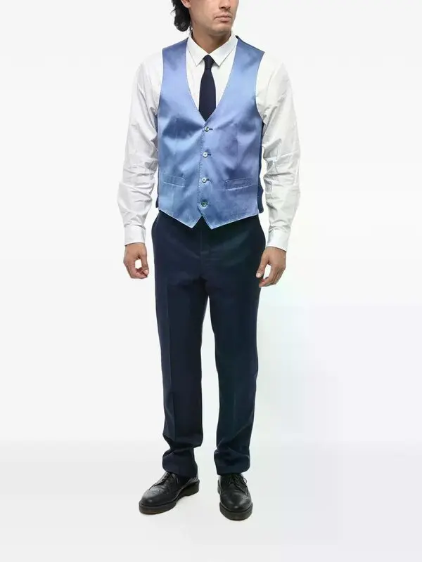Corneliani Cerimonia Academy Silk Satin Waistcoat