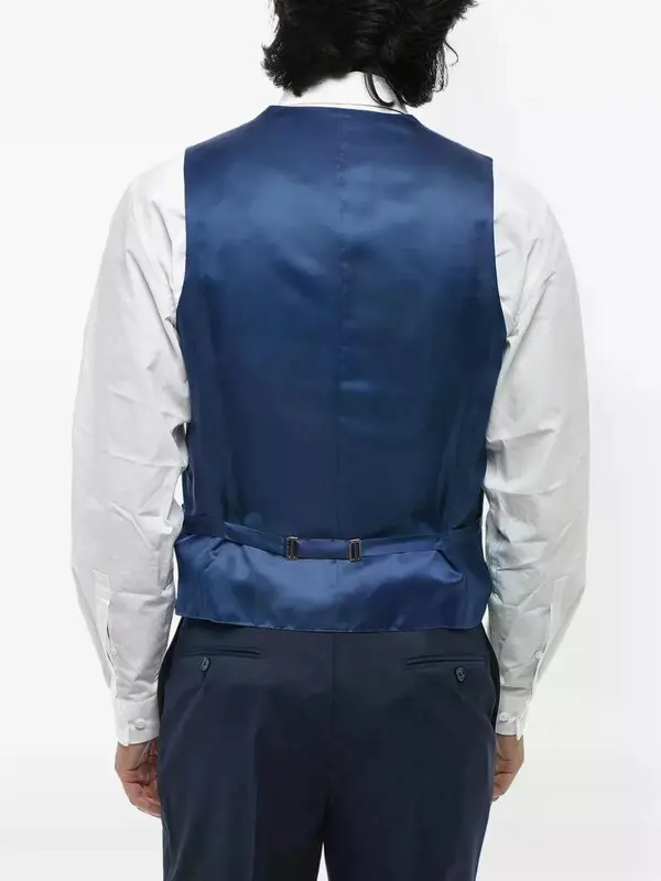 Corneliani Cerimonia Academy Silk Satin Waistcoat