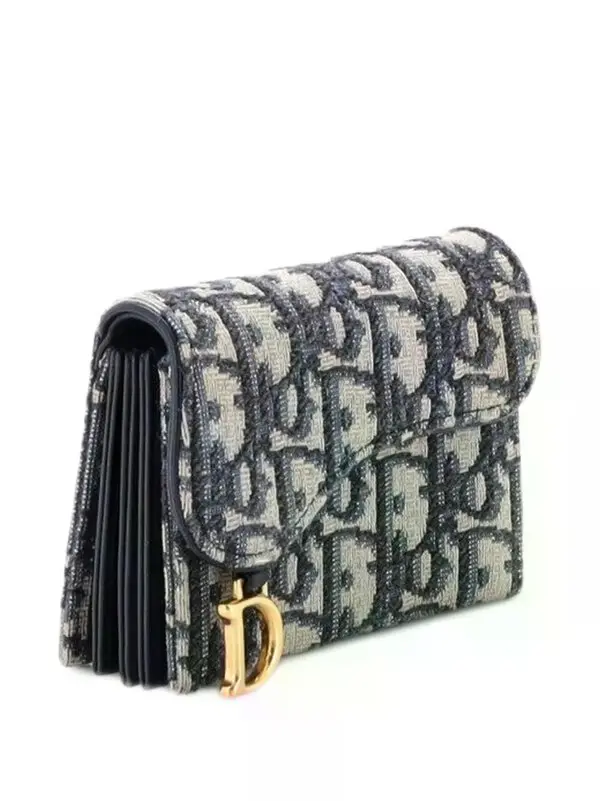 Dior Saddle 5-gusset Case Oblique Canvas Card Holder