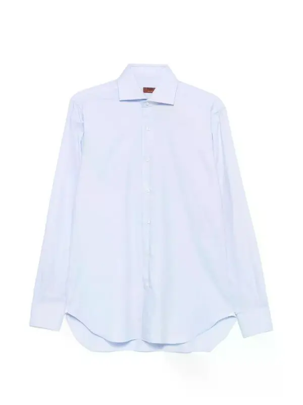 BARBA NAPOLI Spread-collar Long-sleeve Shirt