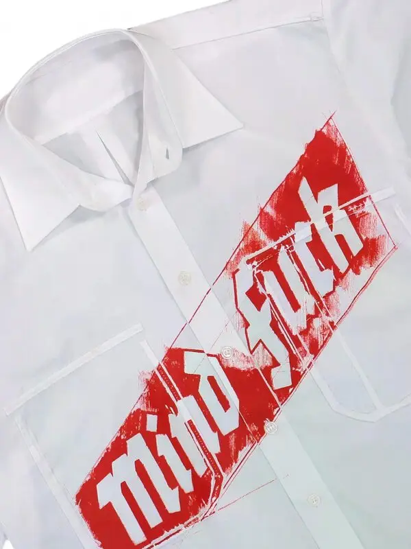 PROTOTYPES X Andrei Molodkin Graphic-print Shirt - White
