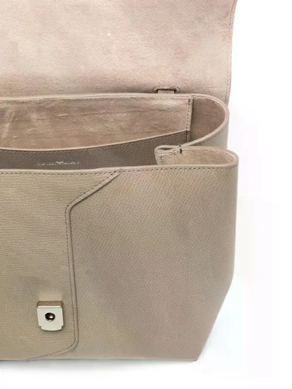 Emporio Armani Grained-leather Tote Bag