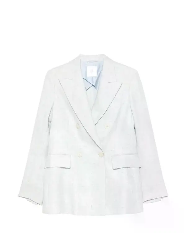 Eleventy Double-breasted Peak-lapel Blazer - Blue