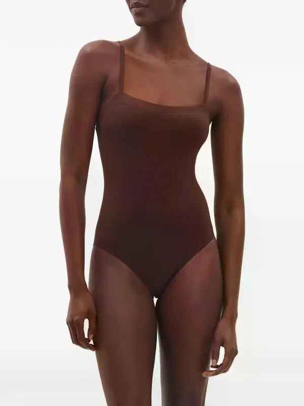 ERES Square Neck Spaghetti Strap One-piece Swimsuit