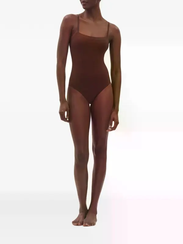 ERES Square Neck Spaghetti Strap One-piece Swimsuit