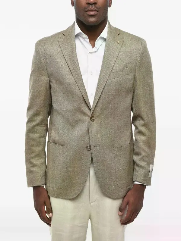 Corneliani Herringbone Single-breasted Blazer
