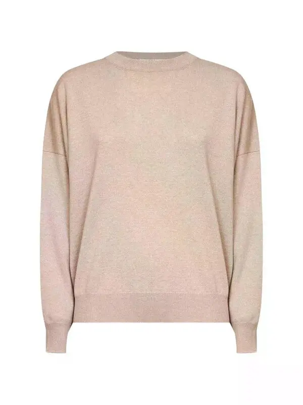 Brunello Cucinelli Monili-trimmed Cashmere Sweater - Neutrals