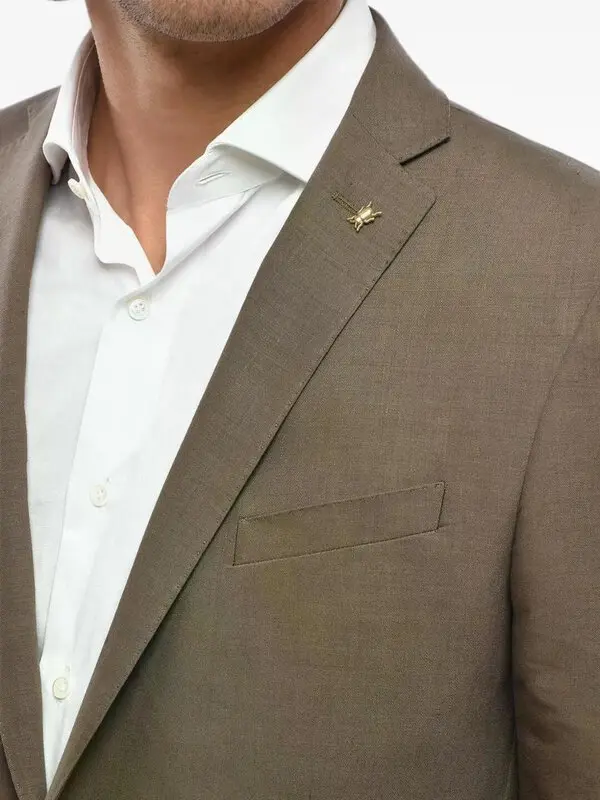 Corneliani Cc Collection Patch-pocket Linen-blend Blazer