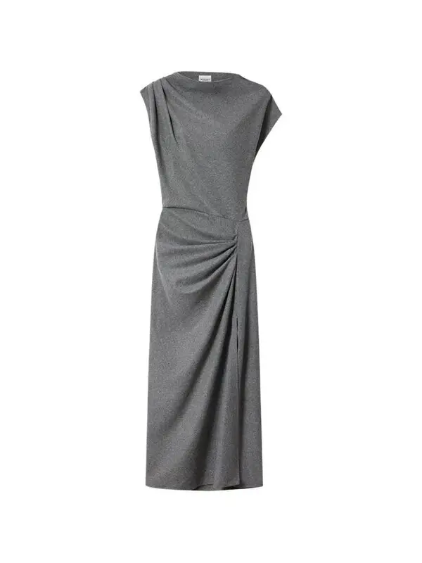 MARANT ETOILE Naerys Draped Midi Dress - Grey