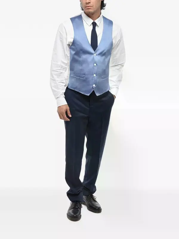 Corneliani Academia Silk Satin Waistcoat