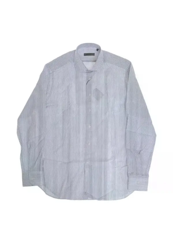 Corneliani Striped French-collar Shirt