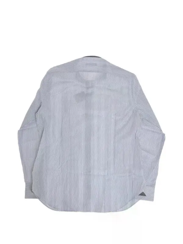 Corneliani Striped French-collar Shirt