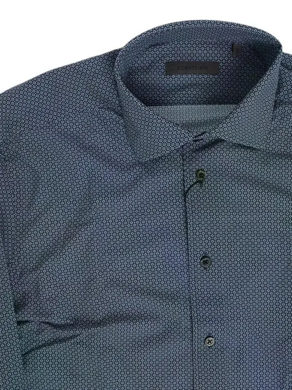 Corneliani Patterned Stretch Shirt