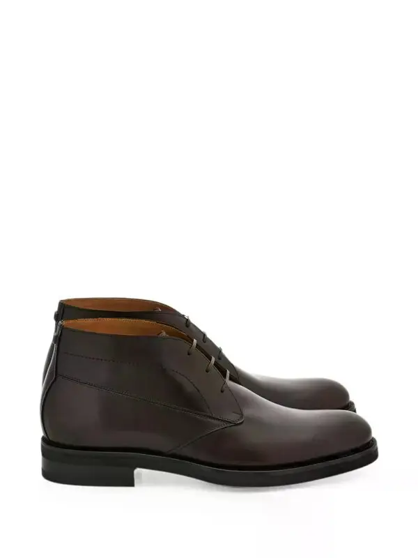 FERRAGAMO Settimo Lace-up Boots - Brown