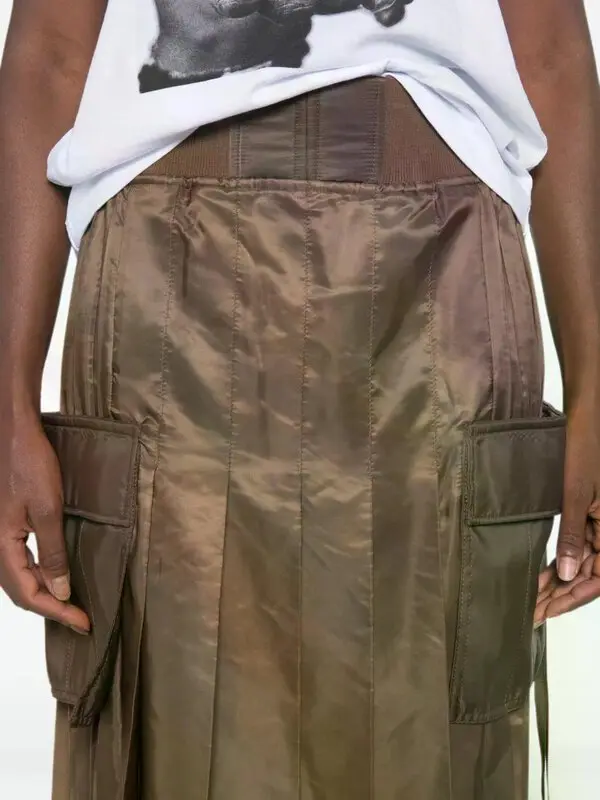 Sacai Pleated Midi Skirt