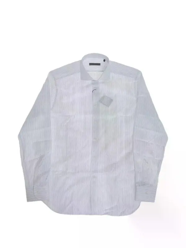 Corneliani Striped French-collar Shirt