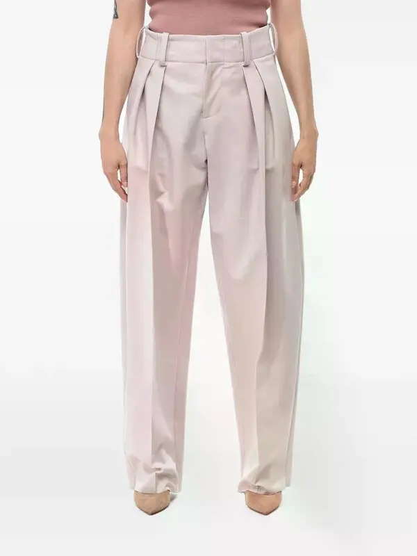 SUPER BLOND Pleated Wide-leg Trousers