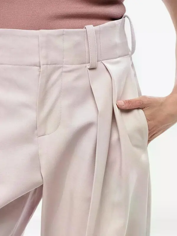 SUPER BLOND Pleated Wide-leg Trousers