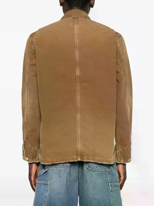 Carhartt Work In Progress Chore Logo-patch Jacket - Brown