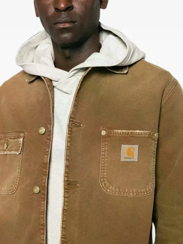 Carhartt Work In Progress Chore Logo-patch Jacket - Brown
