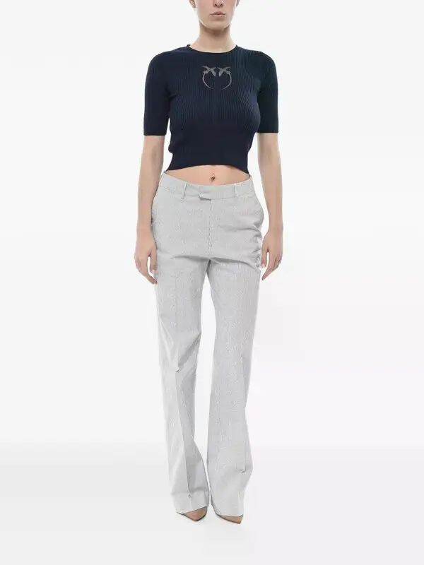 BERWICH Stripe Pattern Tailored Trousers