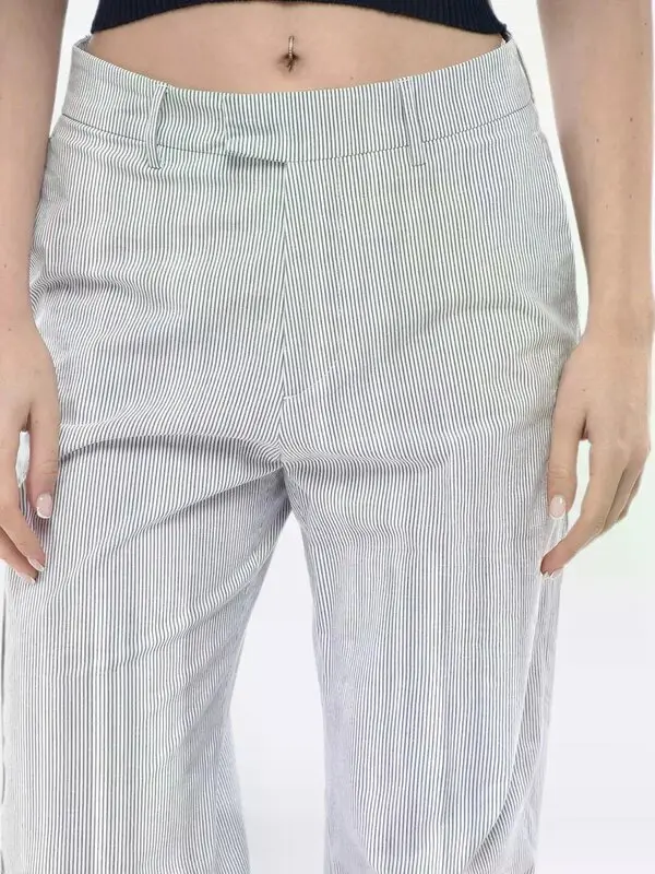 BERWICH Stripe Pattern Tailored Trousers
